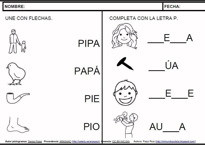 Actividades De Lectoescritura Con La Letra P, 44% OFF